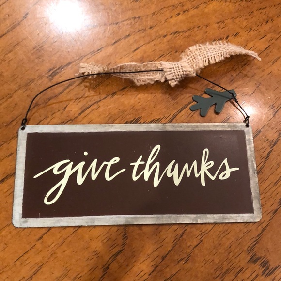 Nordstrom | Holiday | Modern Farmhouse Style Give Thanks Metal Sign Nwt ...